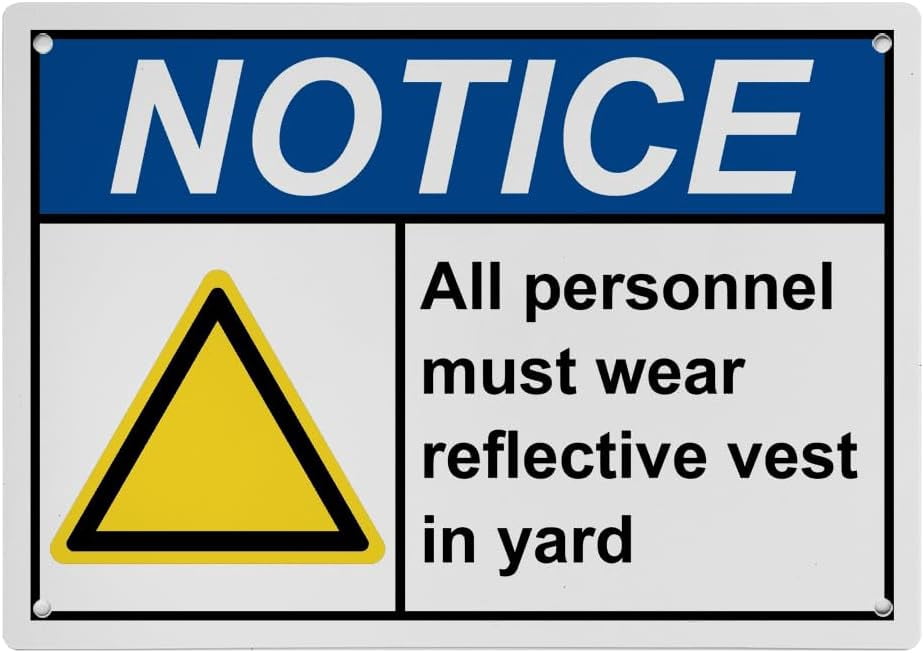 Weatherproof Horizontal ANSI PPE General Sign (All personnel must wear ...