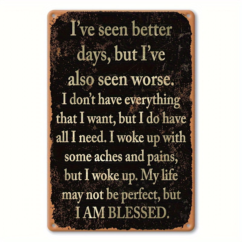 Weatherproof Inspirational Quotes Wall Hanging Multi-Purpose Sign for ...