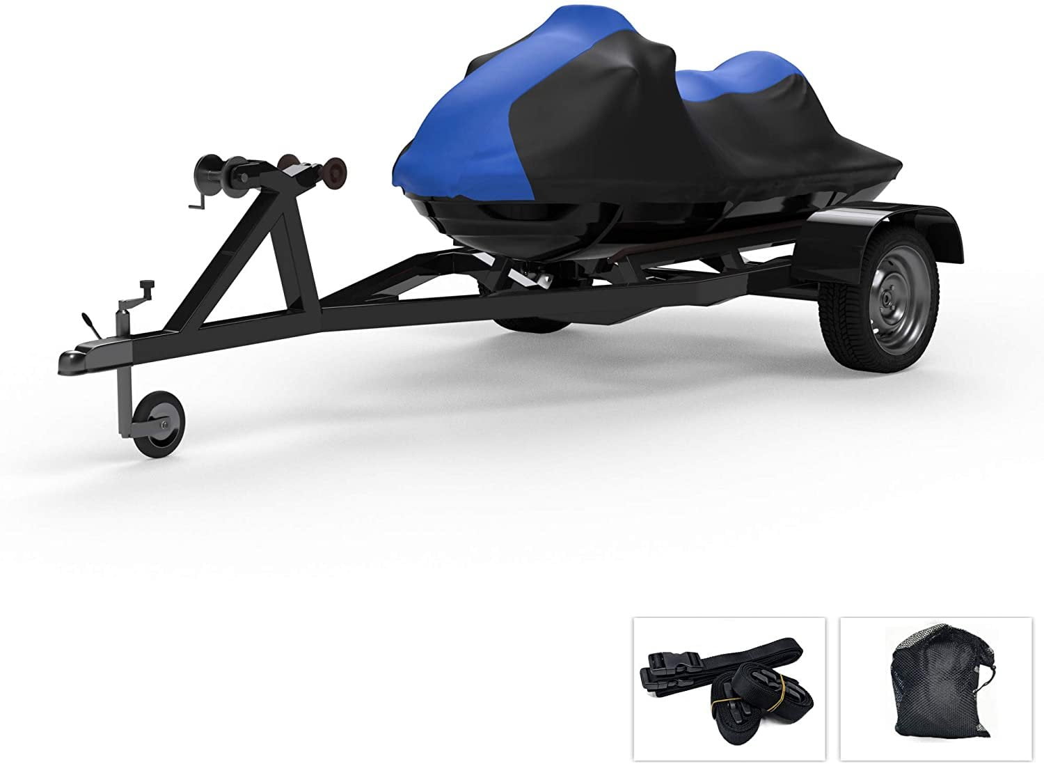 Weatherproof Jet Ski Covers for Yamaha EXR 2020 - Blue/Black Color ...