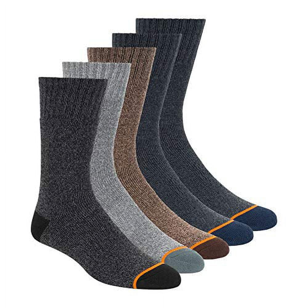 Weatherproof Men's 5 Pack Crew Socks, Assorted, 10-13 - Walmart.com