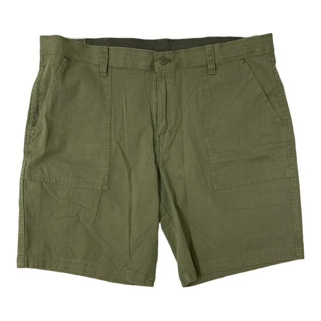 Weatherproof Men's Flex Waistband Utility Trail Ripstop Shorts (Green ...