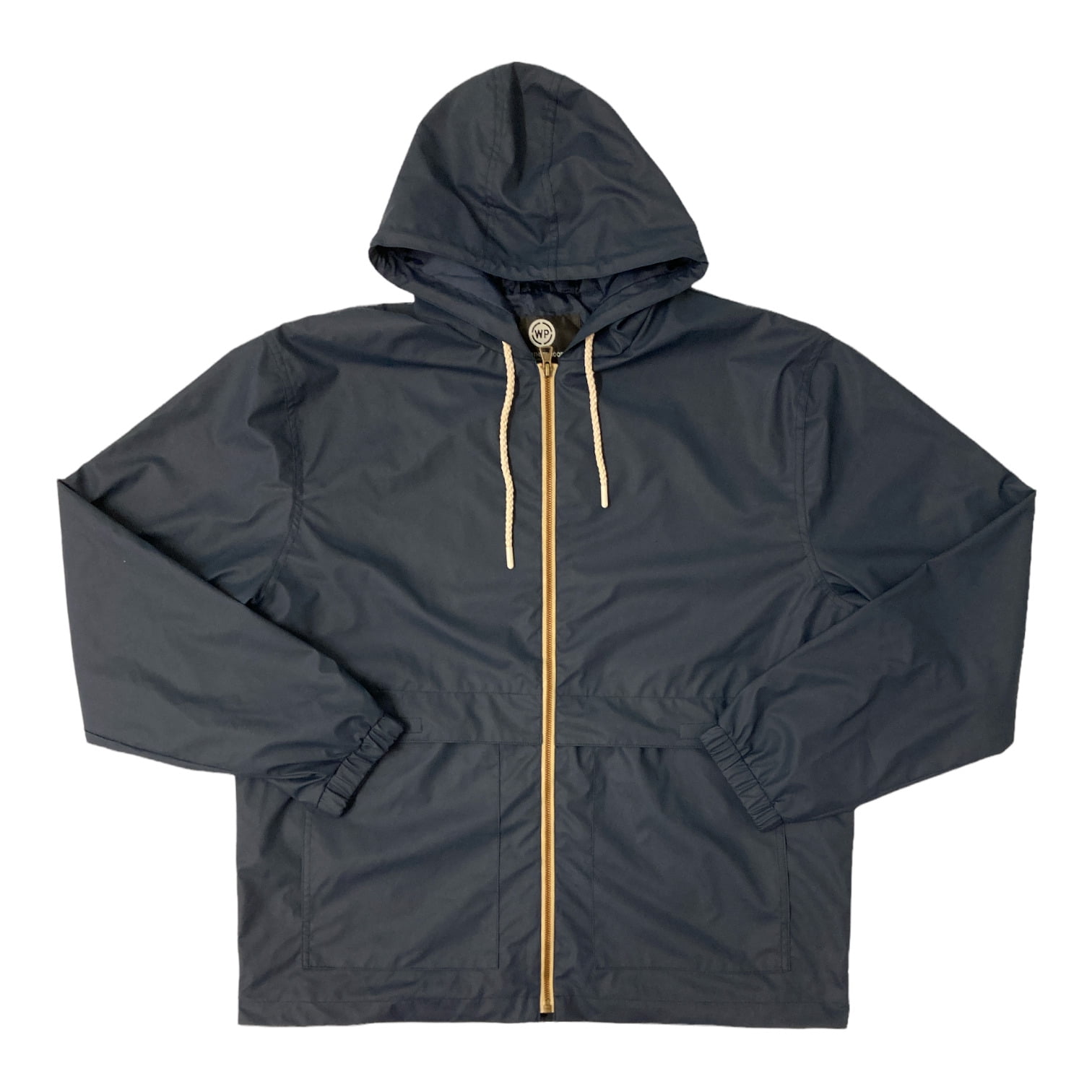 Weatherproof Men's Hooded Full Zip Rain Slicker Jacket (Navy, XXL ...