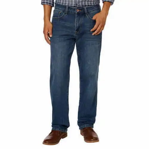 Weatherproof Men's Relaxed Fit Straight 365 Max Jeans (Blue/Medium ...