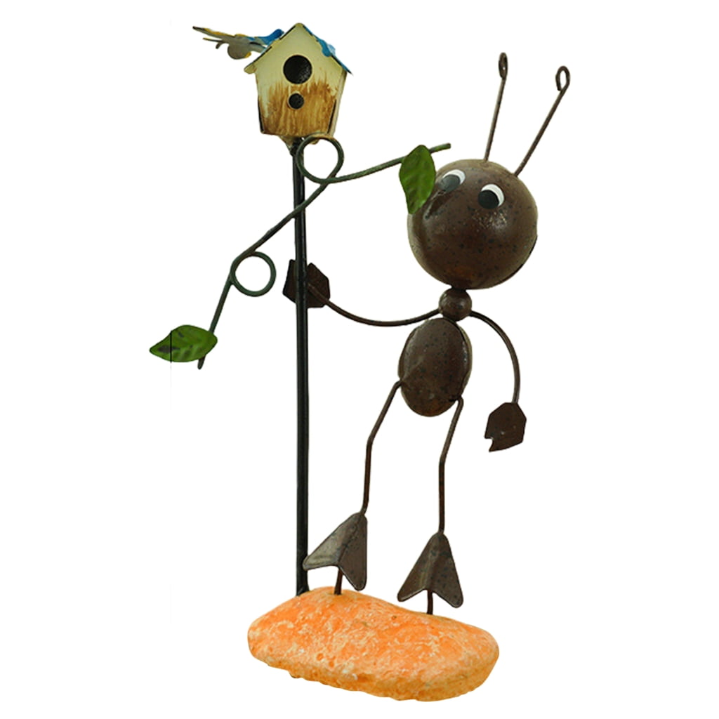 Weatherproof Metal Ants Ornaments Garden Sculpture Figure For Outdoor ...