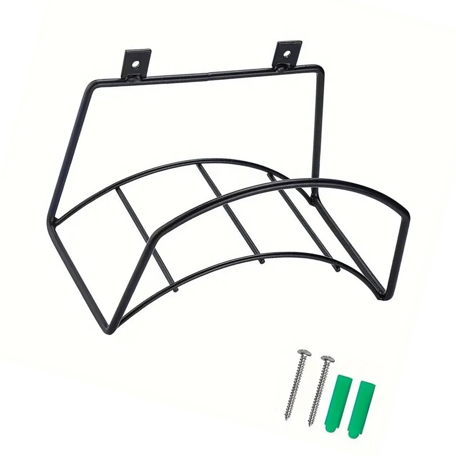 Weatherproof Metal Garden Hoses Holder Wall Mount Storage Rack Secures ...