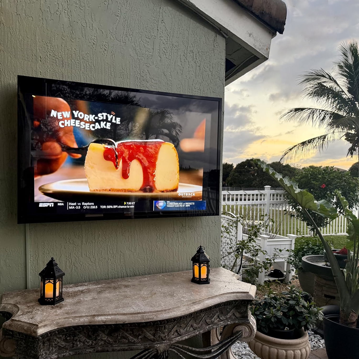 Ageszoe TV Outdoor Cover Weatherproof with Lock, Hard and Durable ...