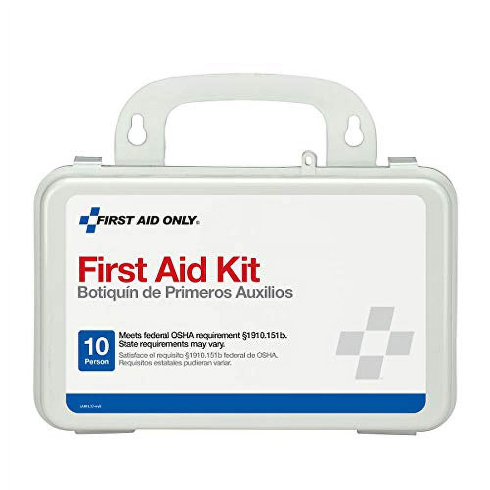 Pac-Kit® 10 Person First Aid Kit, Weatherproof Plastic, ANSI HSA/FSA ...