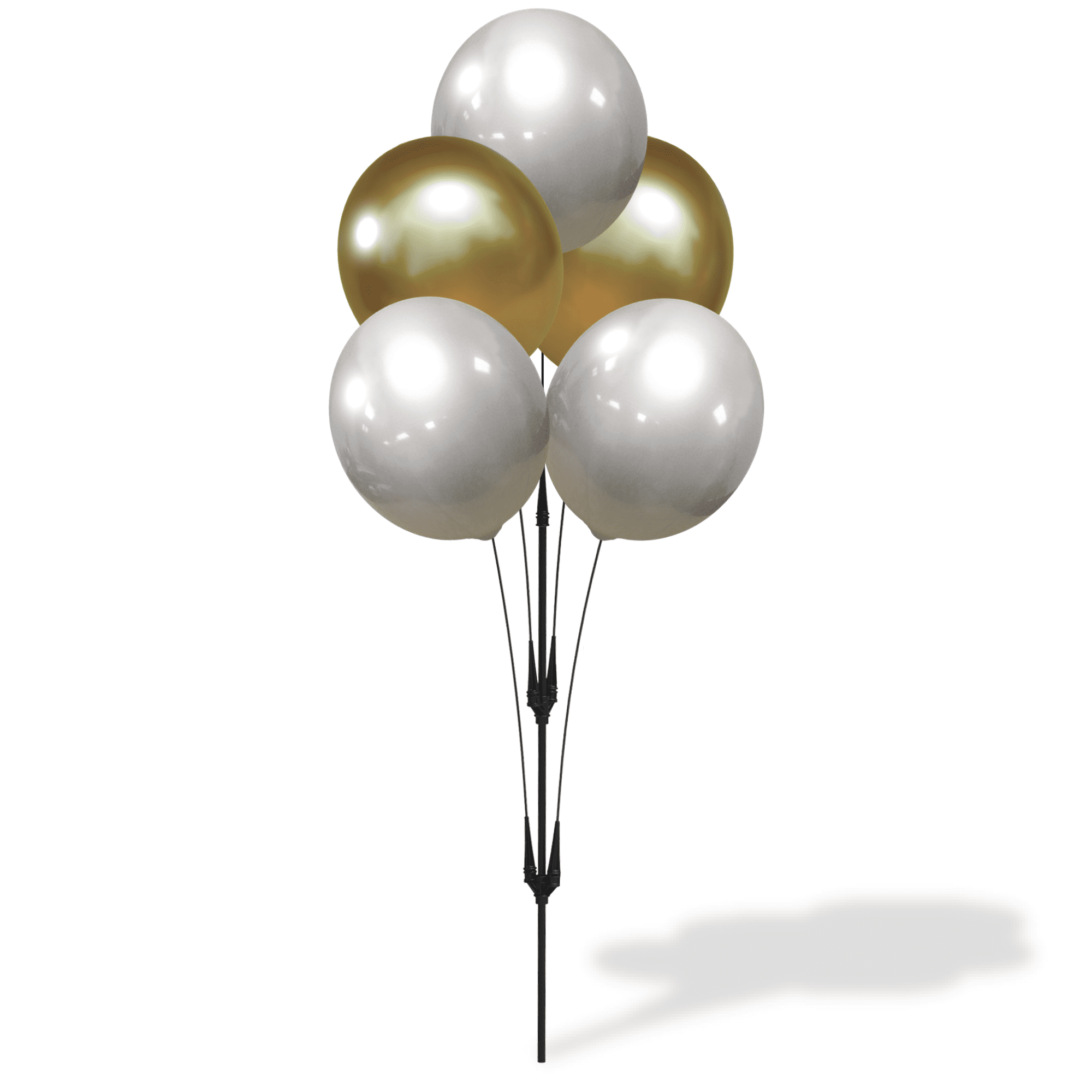 Weatherproof Reusable Seamed Balloon Cluster Pole Kit - Helium Free ...