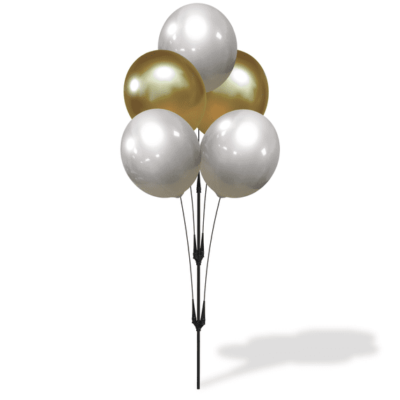 Weatherproof Reusable Seamed Balloon Cluster Pole Kit - Helium Free ...
