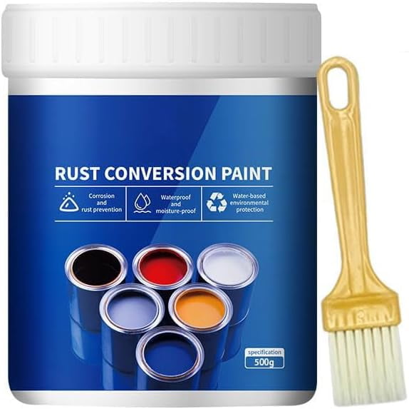 Weatherproof Rust Converter Paint for Metal, 2-in-1 Rust Remover for ...