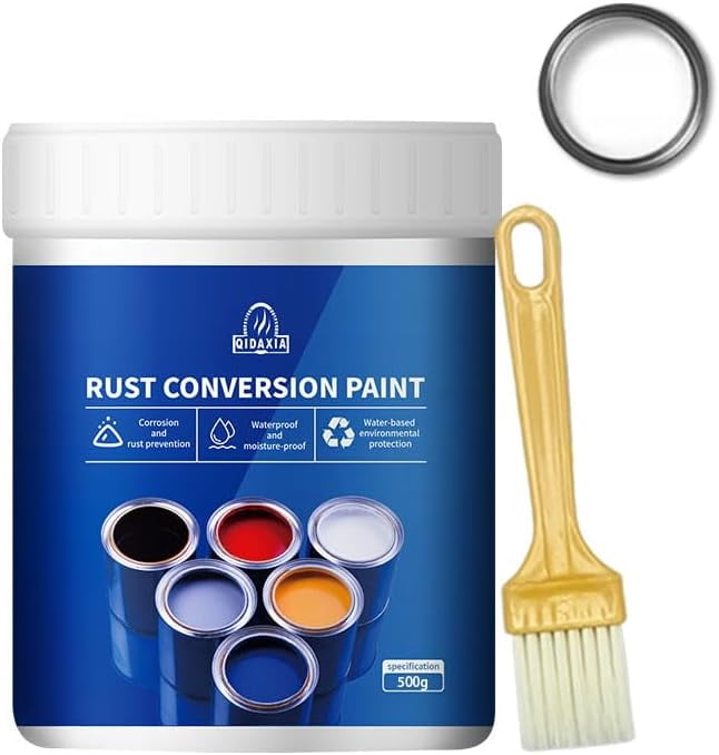 Weatherproof Rust Converter Paint for Metal, 2-in-1 Rust Remover for ...