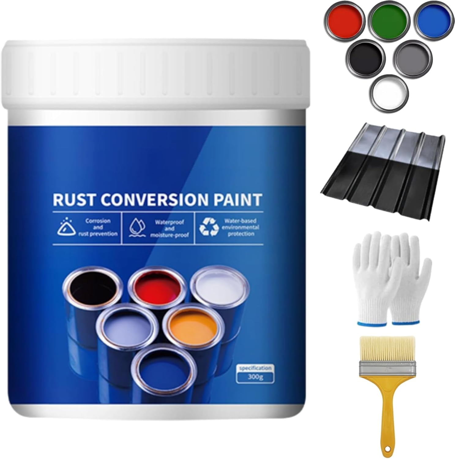 Weatherproof Rust Converter Paint for Metal, Rust Conversion Paint ...
