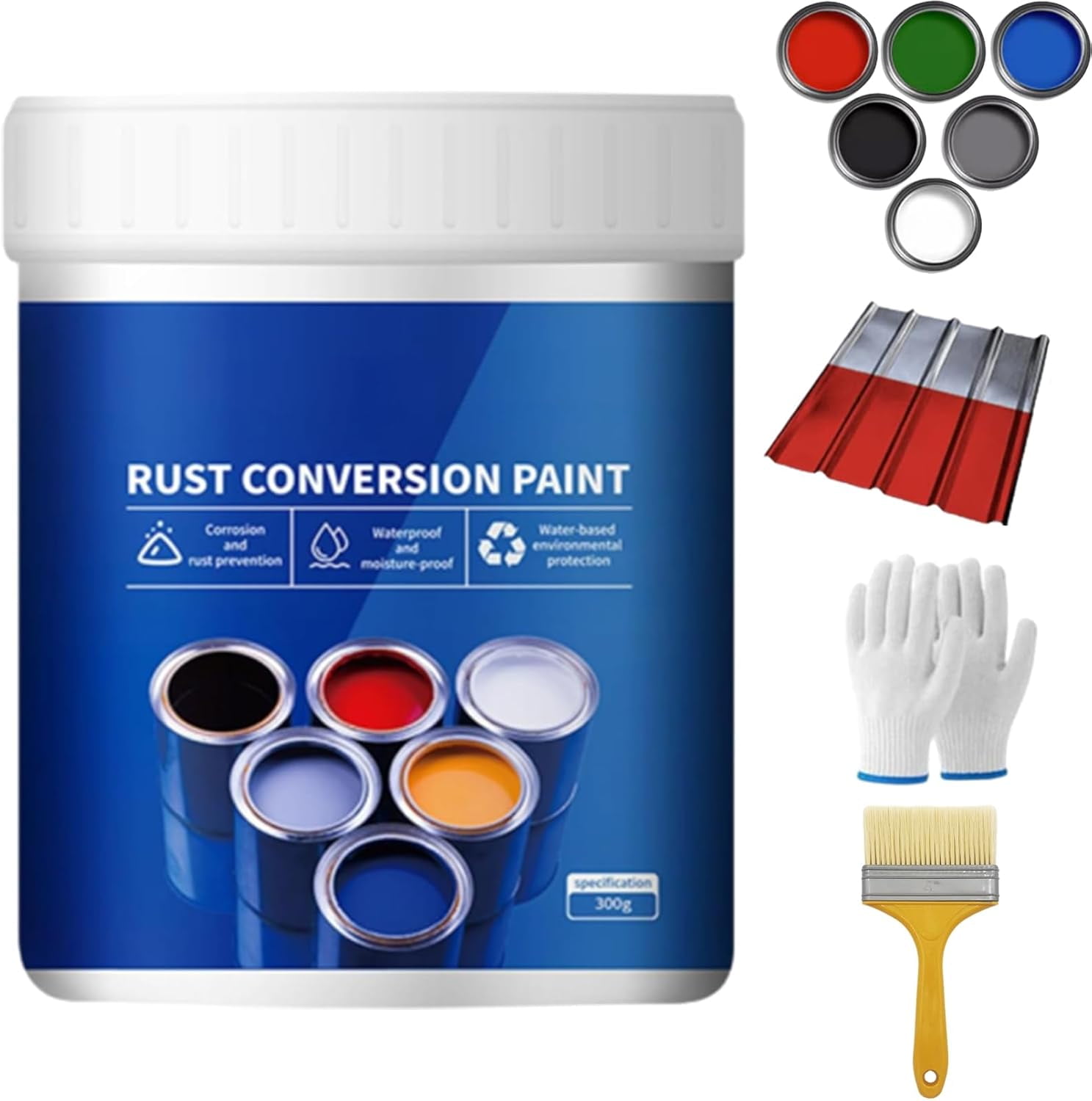 Weatherproof Rust Converter Paint for Metal, Rust Conversion Paint ...