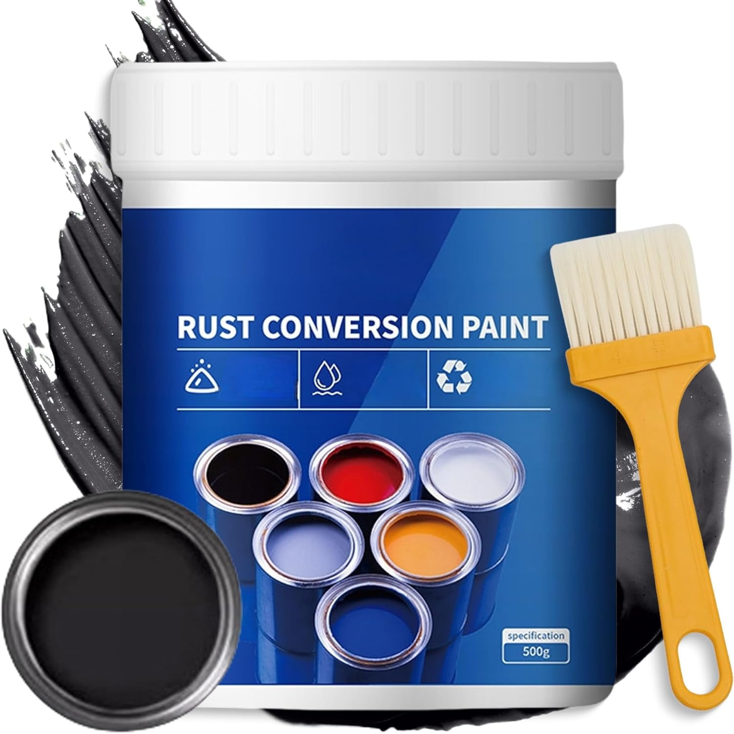 Weatherproof Rust Converter Paint for Metal, 2 in 1 Rust Conversion ...