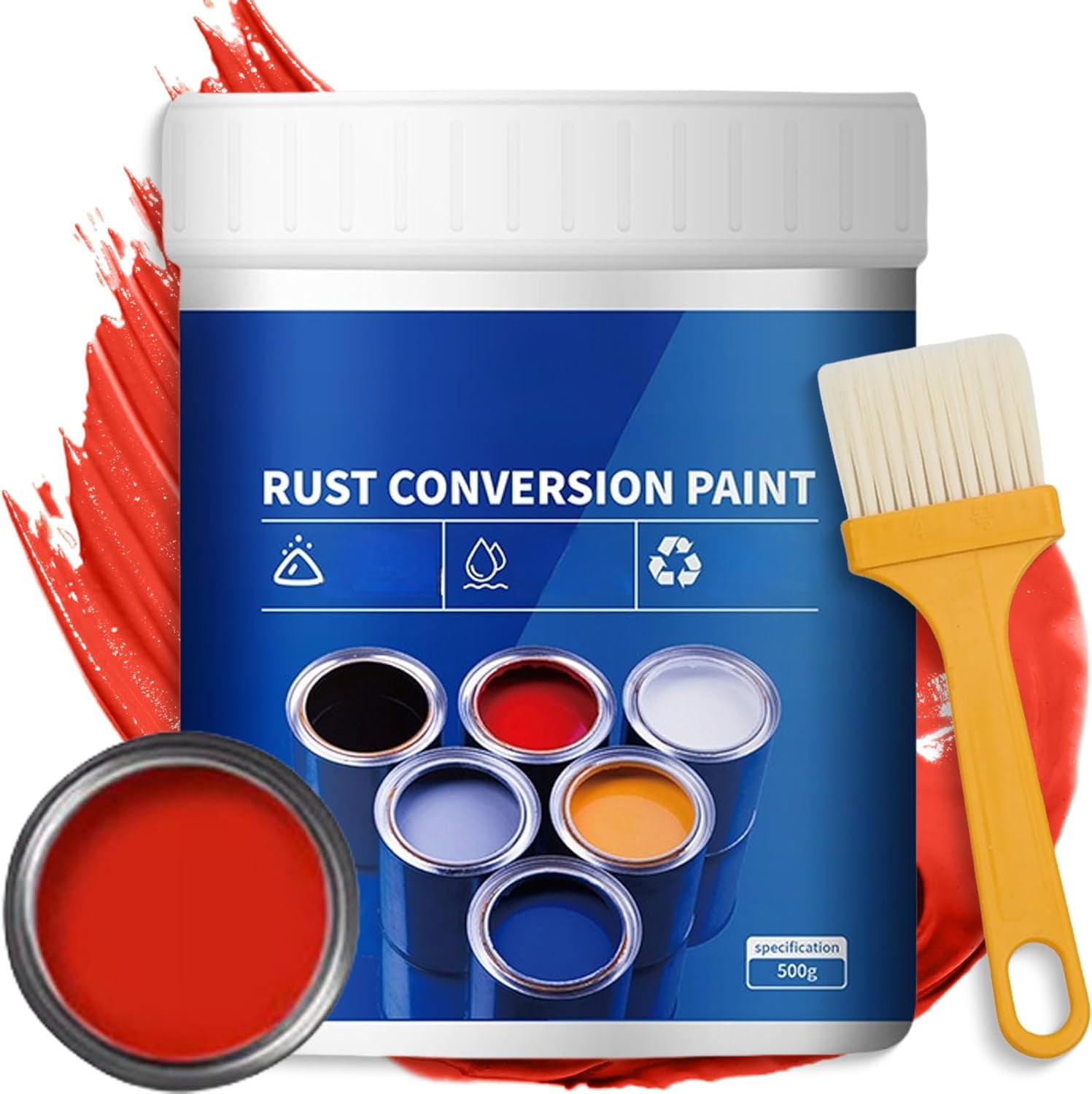Weatherproof Rust Converter Paint for Metal, 2 in 1 Rust Conversion ...