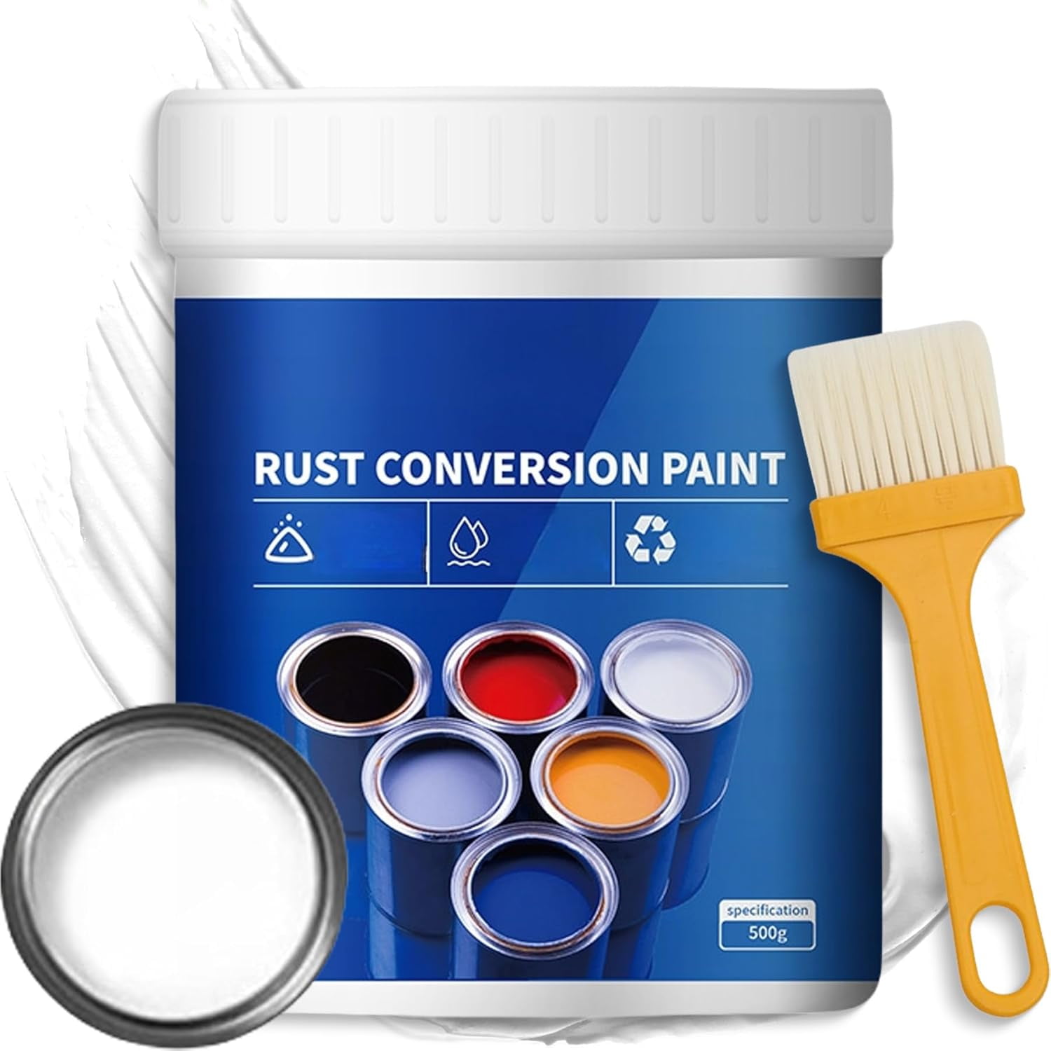 Weatherproof Rust Converter Paint for Metal, 2 in 1 Rust Conversion Paint, Rust Remover, Rust ...