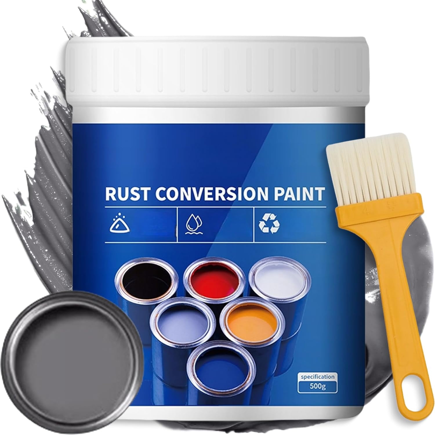 Weatherproof Rust Converter Paint for Metal, 2 in 1 Rust Conversion ...