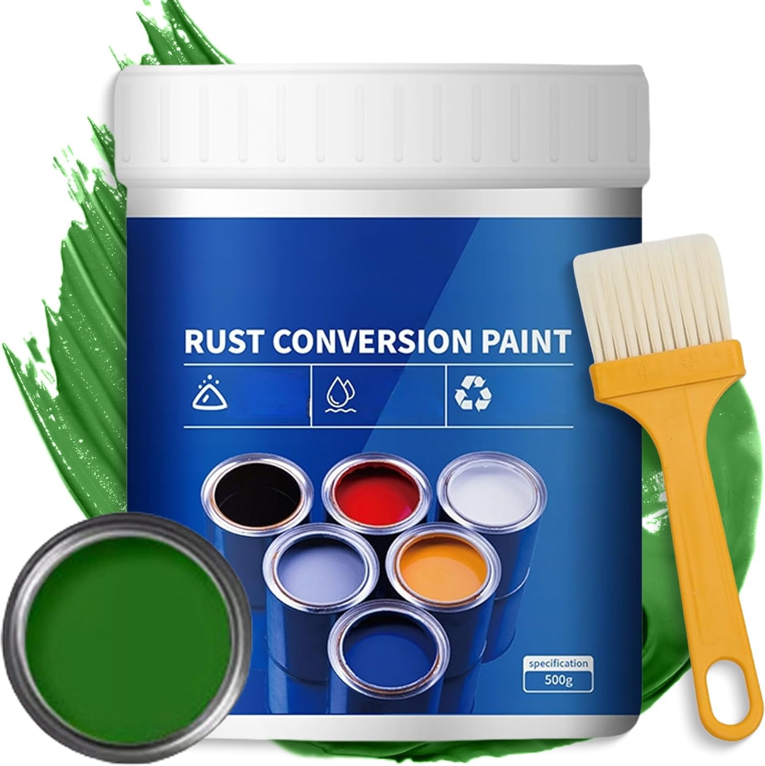 Weatherproof Rust Converter Paint for Metal, 2 in 1 Rust Conversion ...