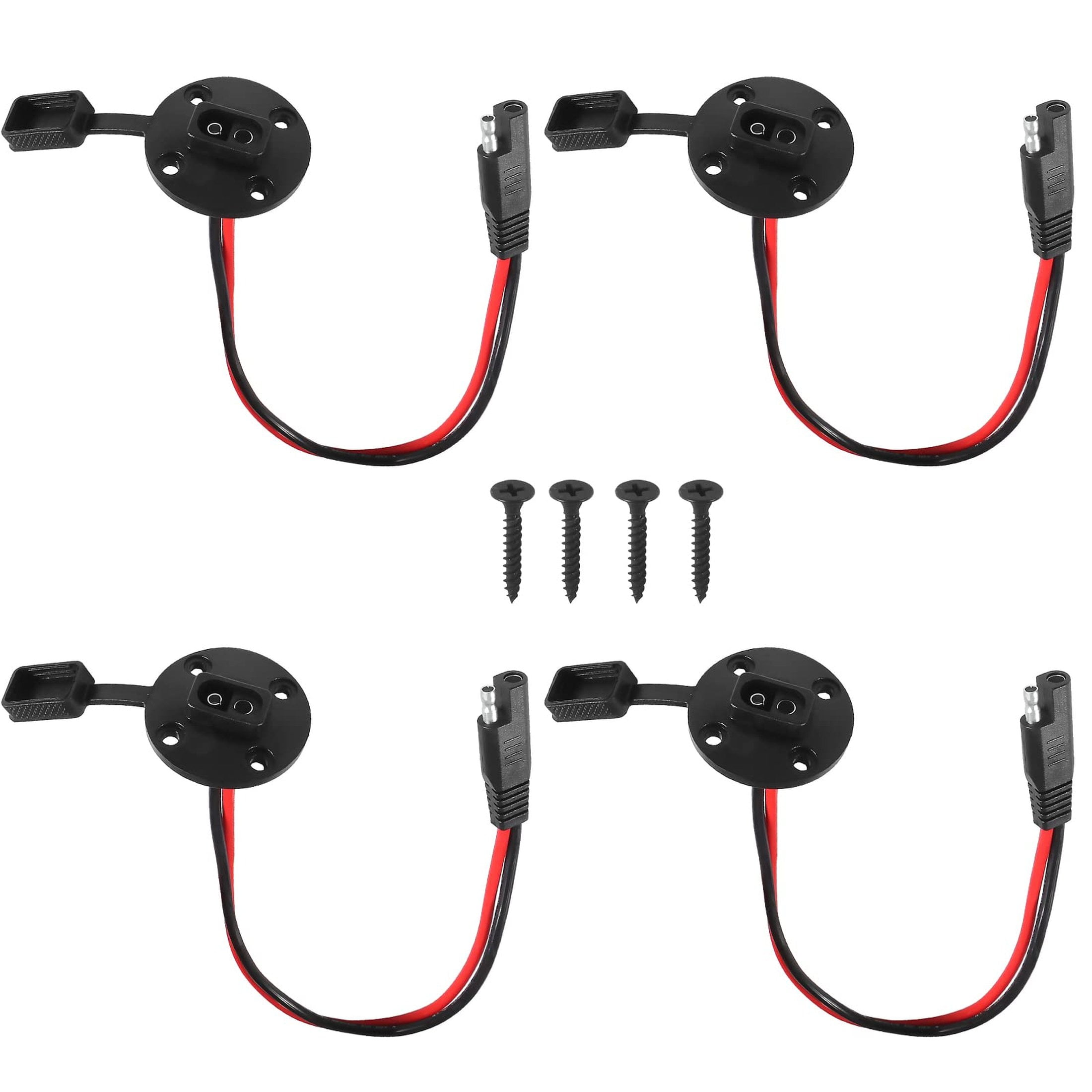 Weatherproof SAE Power Socket Kit for Solar Panel Quick Connect ...