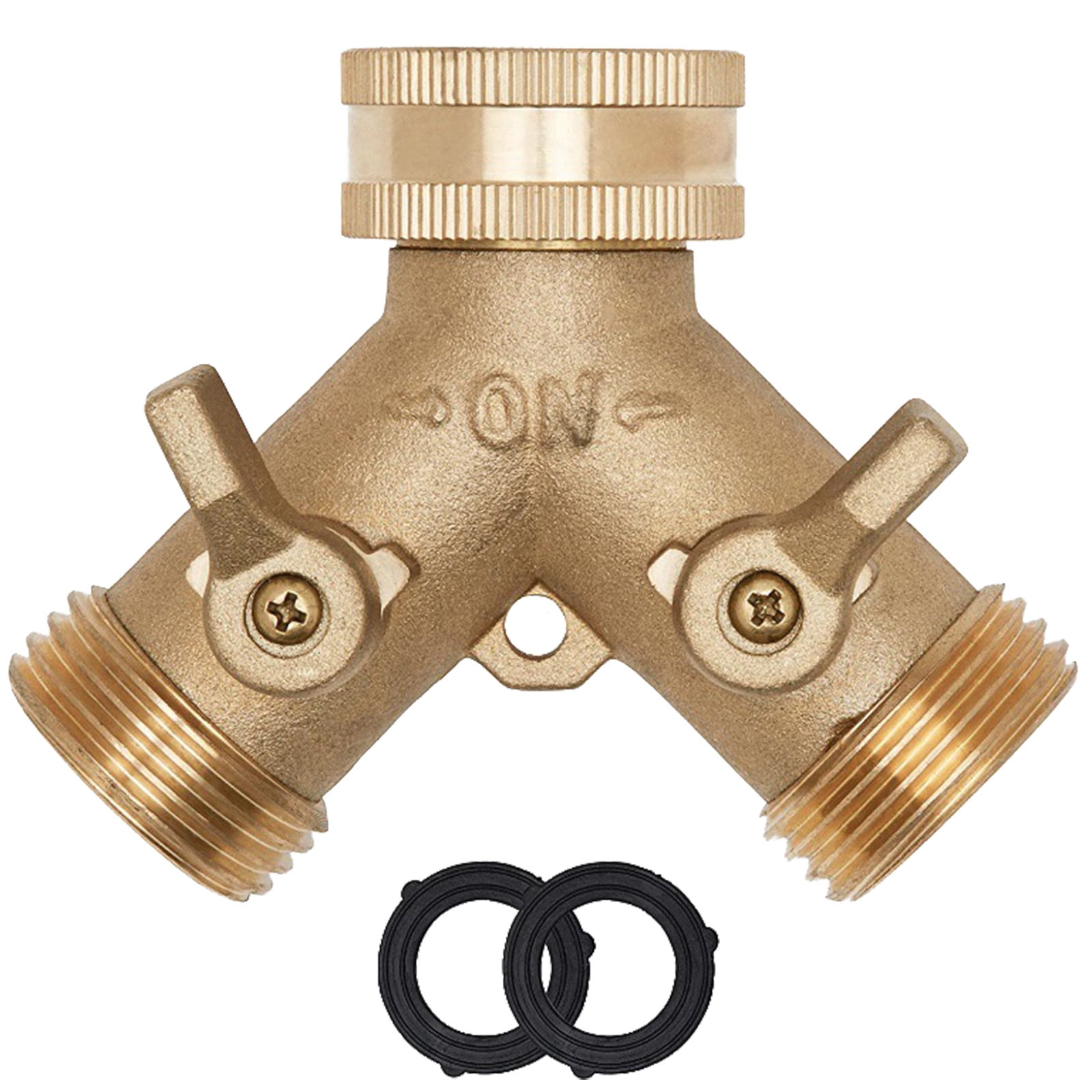 Weatherproof Switch Cover Hose Solid Female 2 Brass Garden Y Way Heavy ...