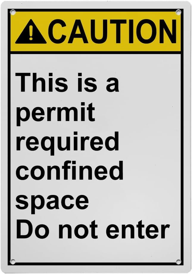 Weatherproof Vertical ANSI Do Not Enter Sign (This is a permit required ...