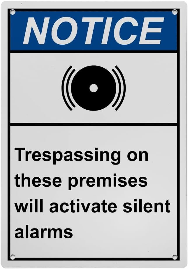 Weatherproof Vertical ANSI No Trespassing Sign (Trespassing on these ...