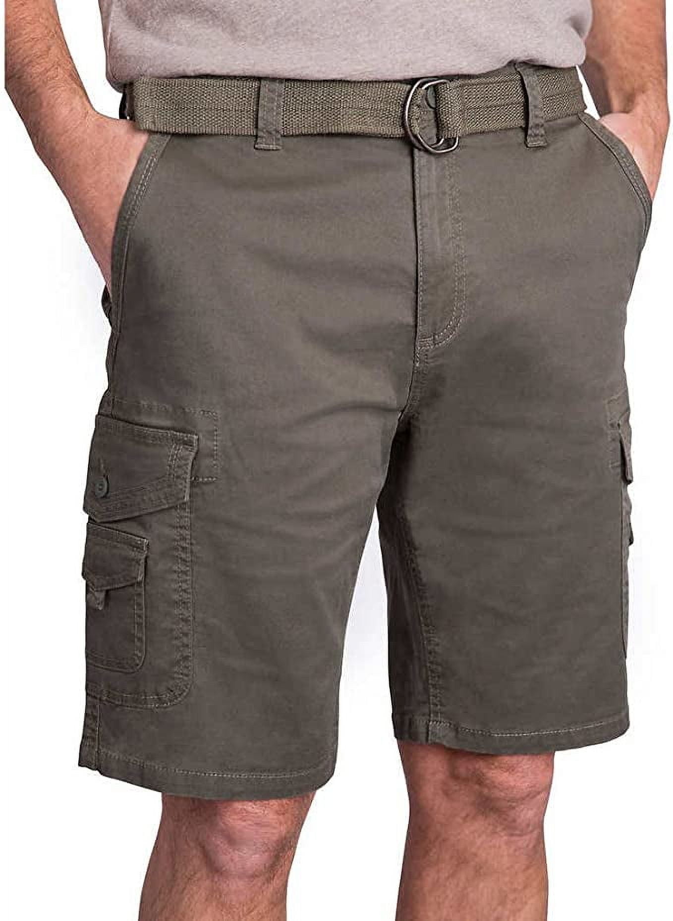 Weatherproof Vintage Men's Cargo Short with Belt (Olive, 40) - Walmart.com