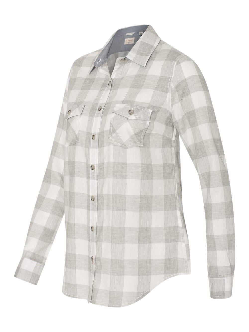 Weatherproof Women 's Vintage Brushed Flannel Long Sleeve Shirt ...