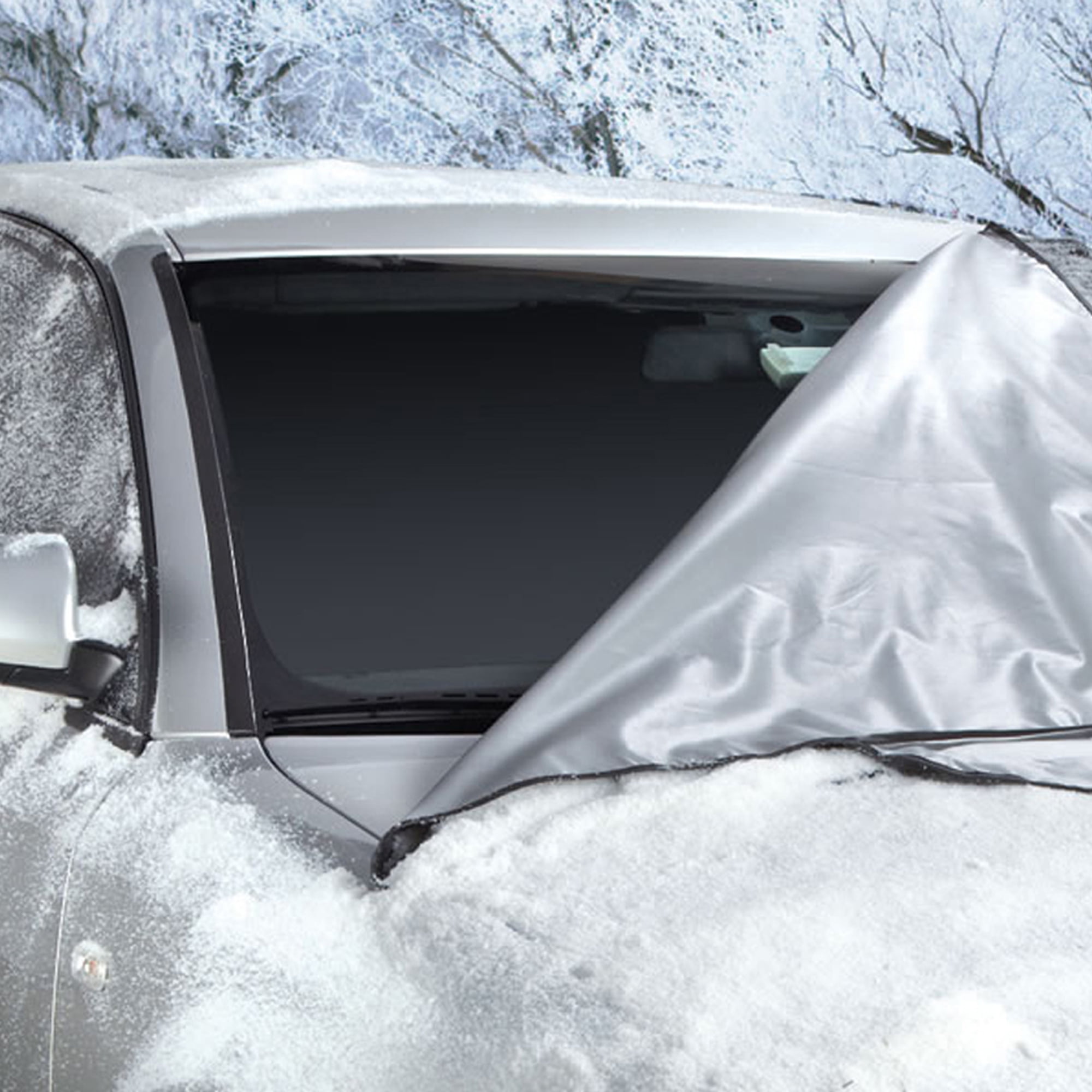 Weathershield Windshield Wrap - Car Snow Cover (58.5” x 39” x 65") All ...