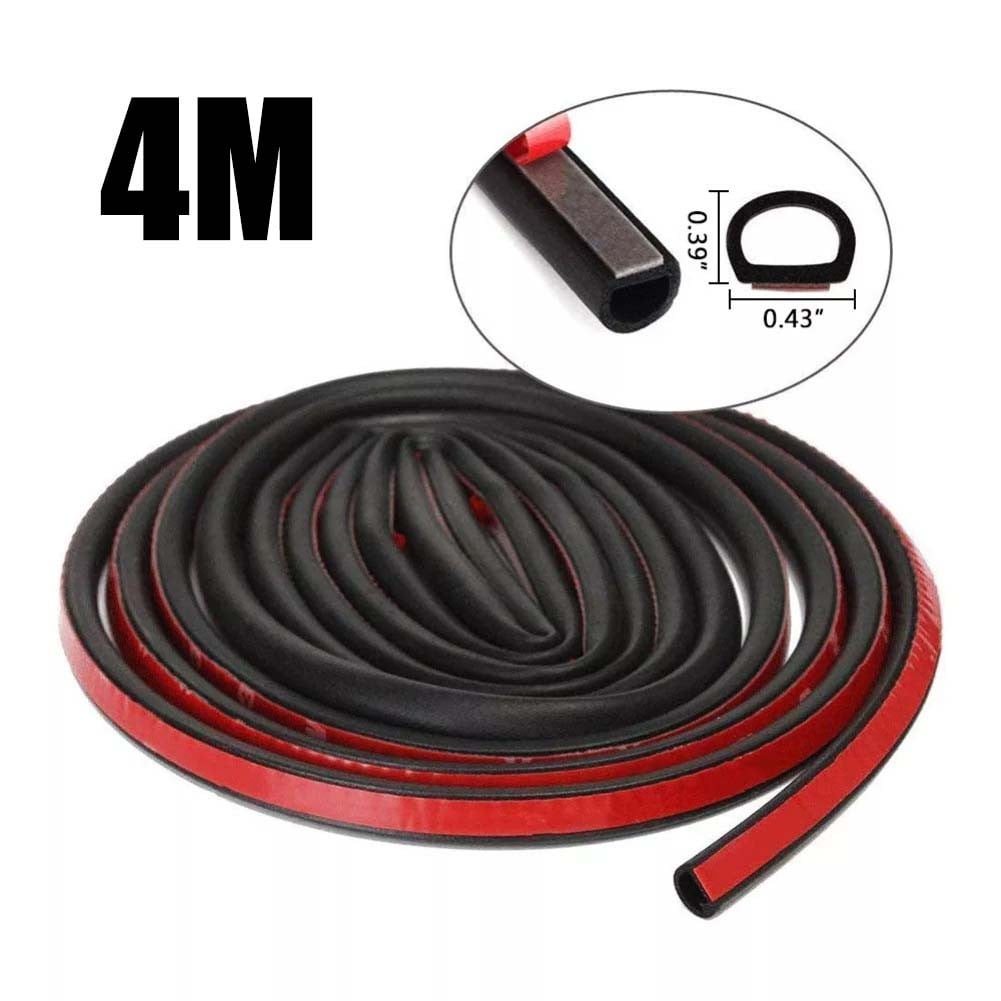 Weatherstrip Small D-Shape Car Door Window Rubber Weather Seal Strip ...