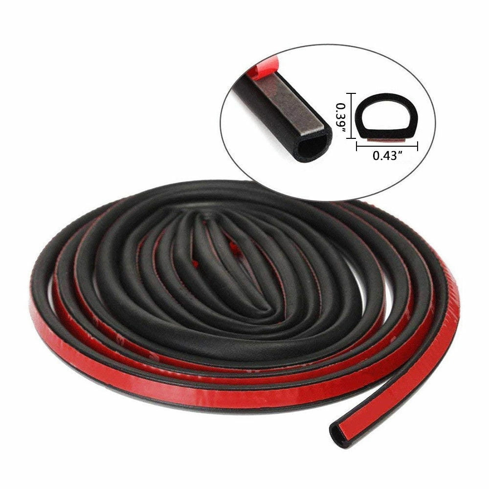 Weatherstrip Small D-shape Car Door window Rubber Weather Seal Strip ...