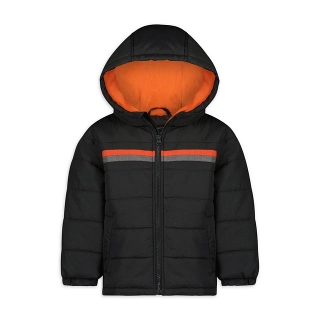 Weathertamer Boys Pop Stripe Puffer Jacket, Sizes 4-16 - Walmart.com