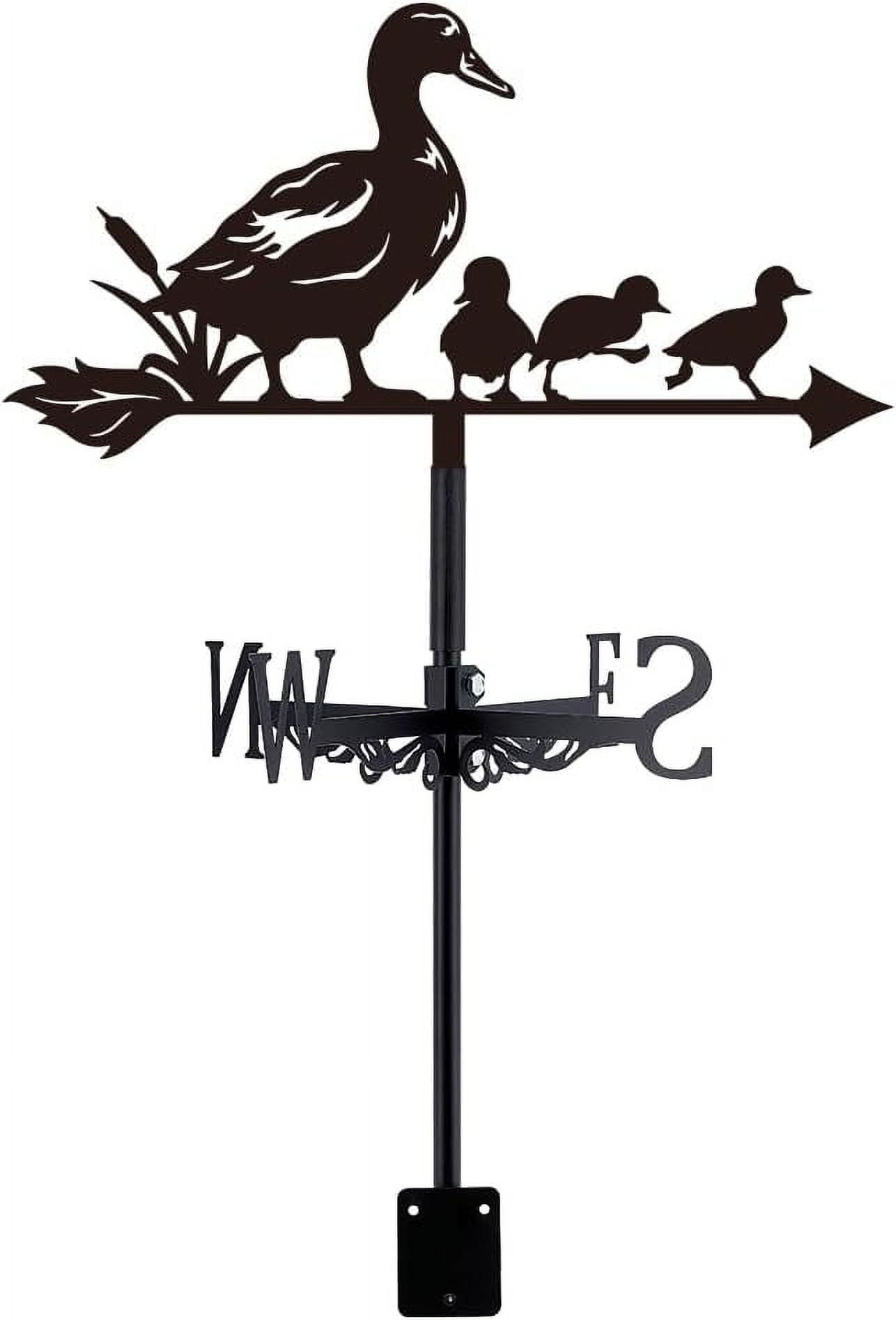 Weathervane Duck Wind Vane Weathercock Metal Weather Vane Garden ...