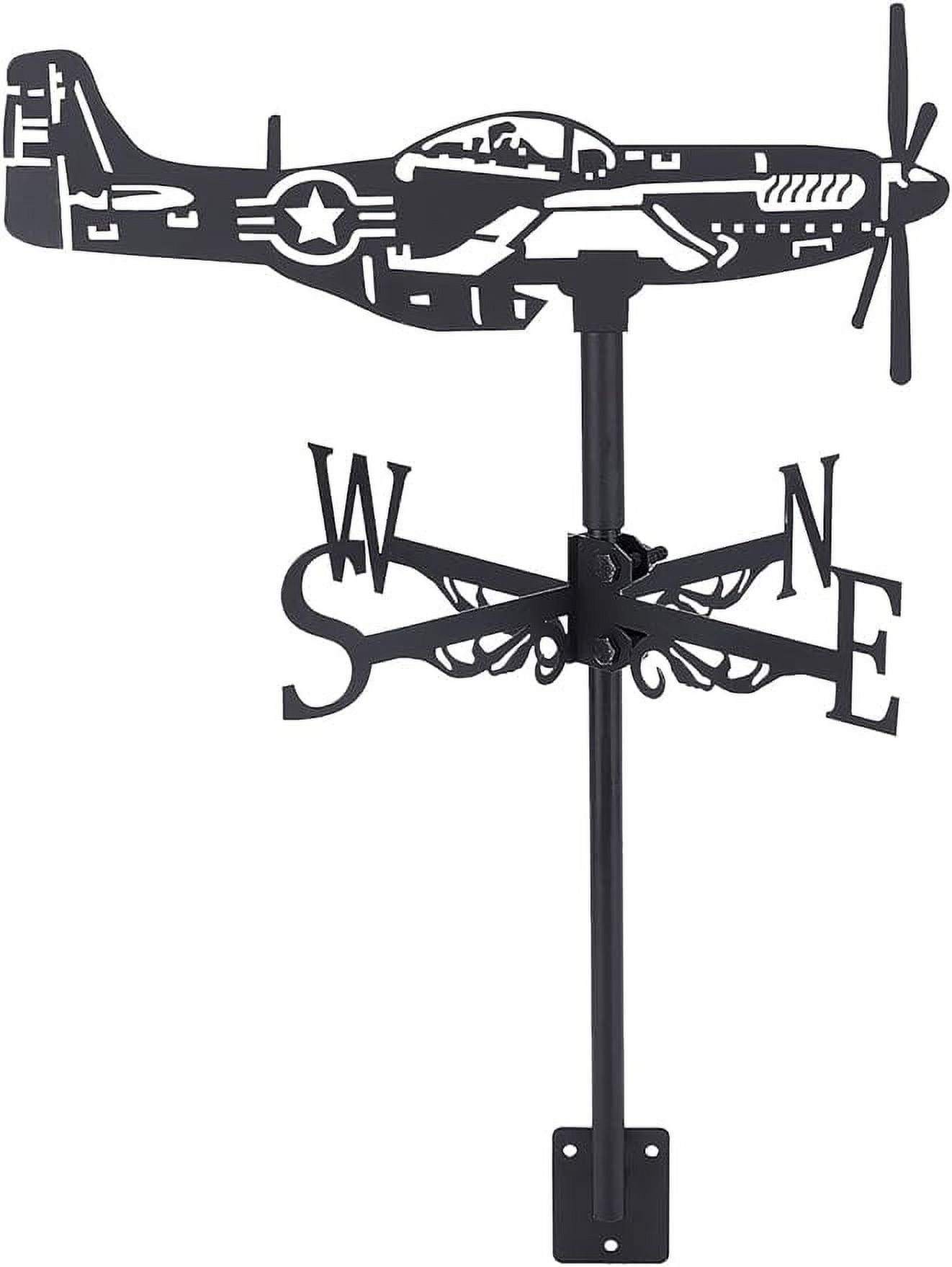 Weathervane Fighter Ornament Wind Vane Weathercock Metal Weather Vane ...