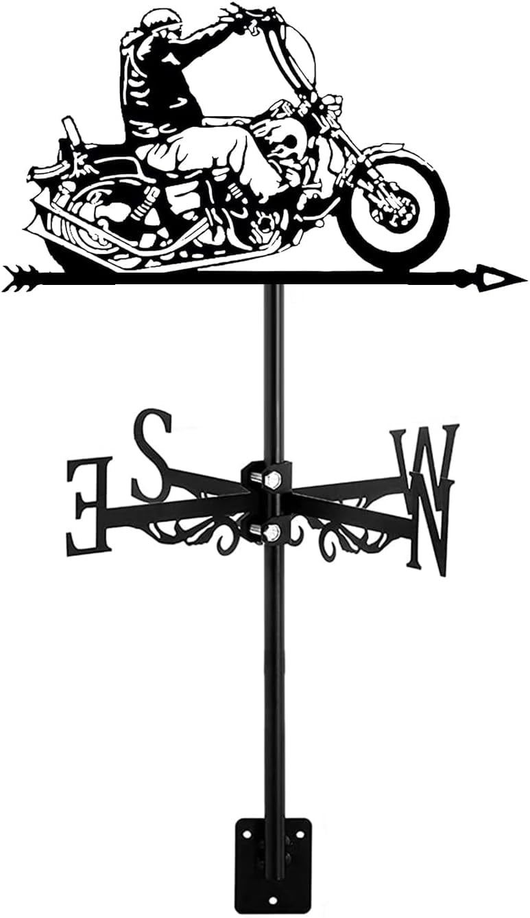 Weathervane Monster Shape Ornament Wind Vane with Roof Mount Direction ...