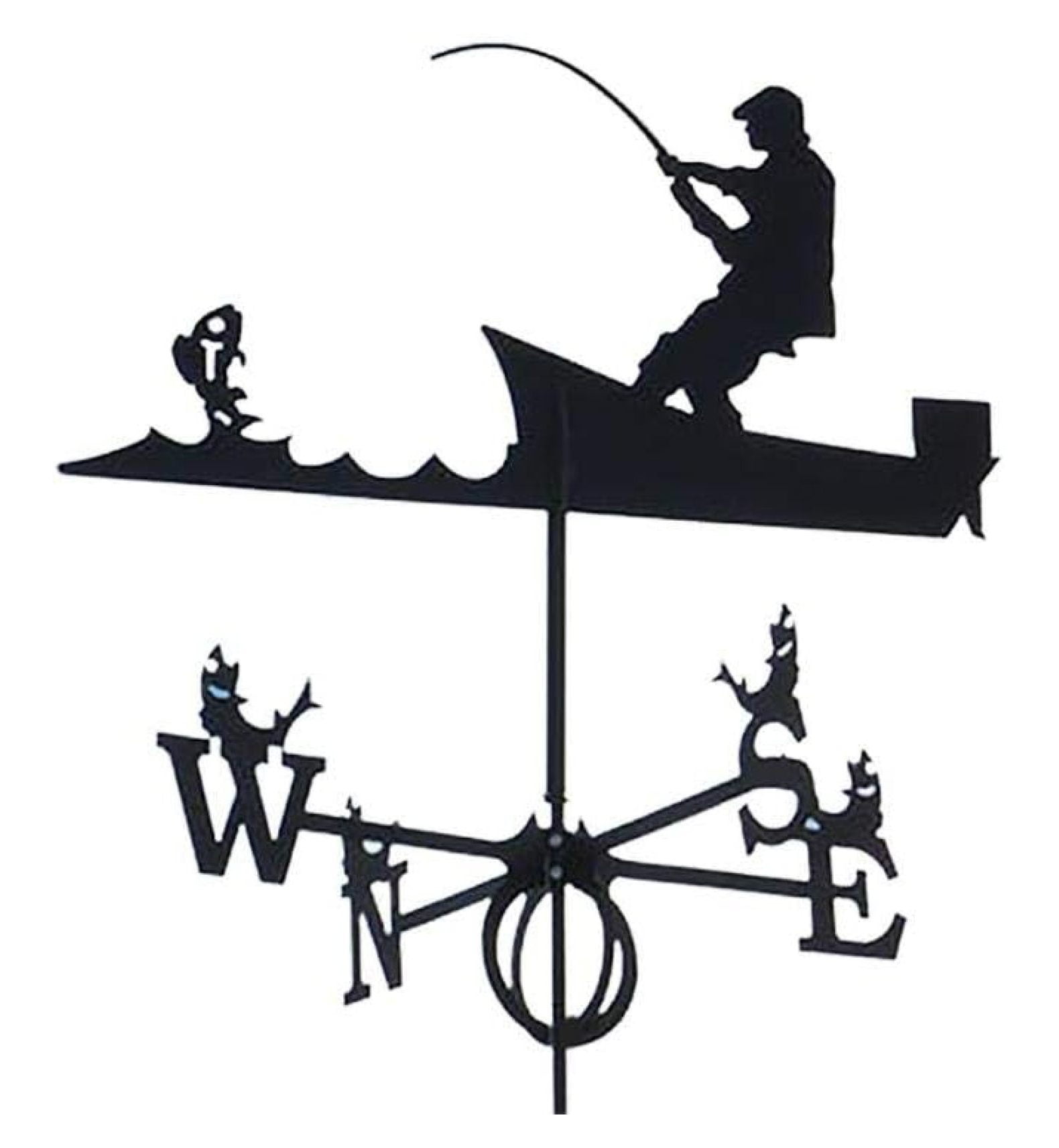 Weathervane Stainless Steel Weather Vane Mount Yard Roof Decoration ...