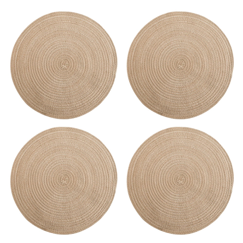 Weave Mat Round Hot Pads for Kitchen Thread Potholders for Hot Dishes ...