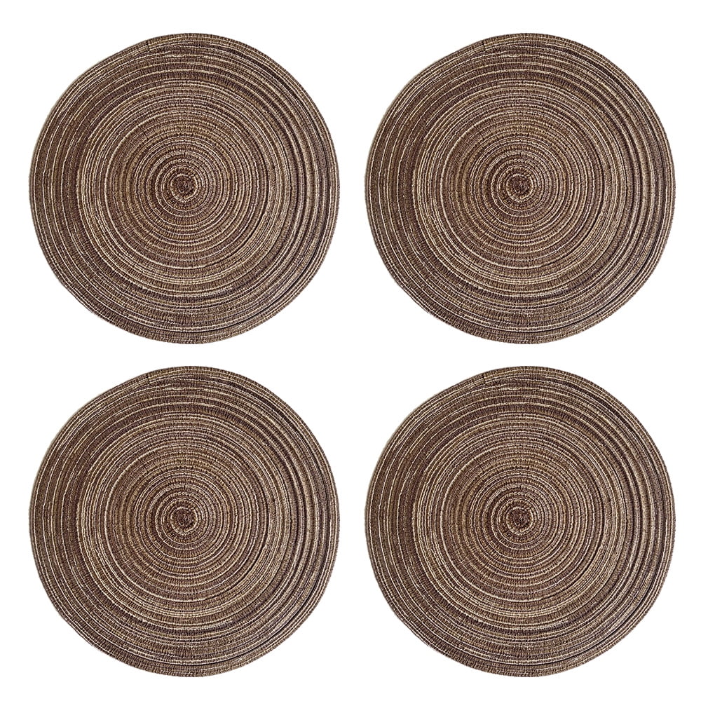 Weave Mat Round Hot Pads for Kitchen Thread Potholders for Hot Dishes ...