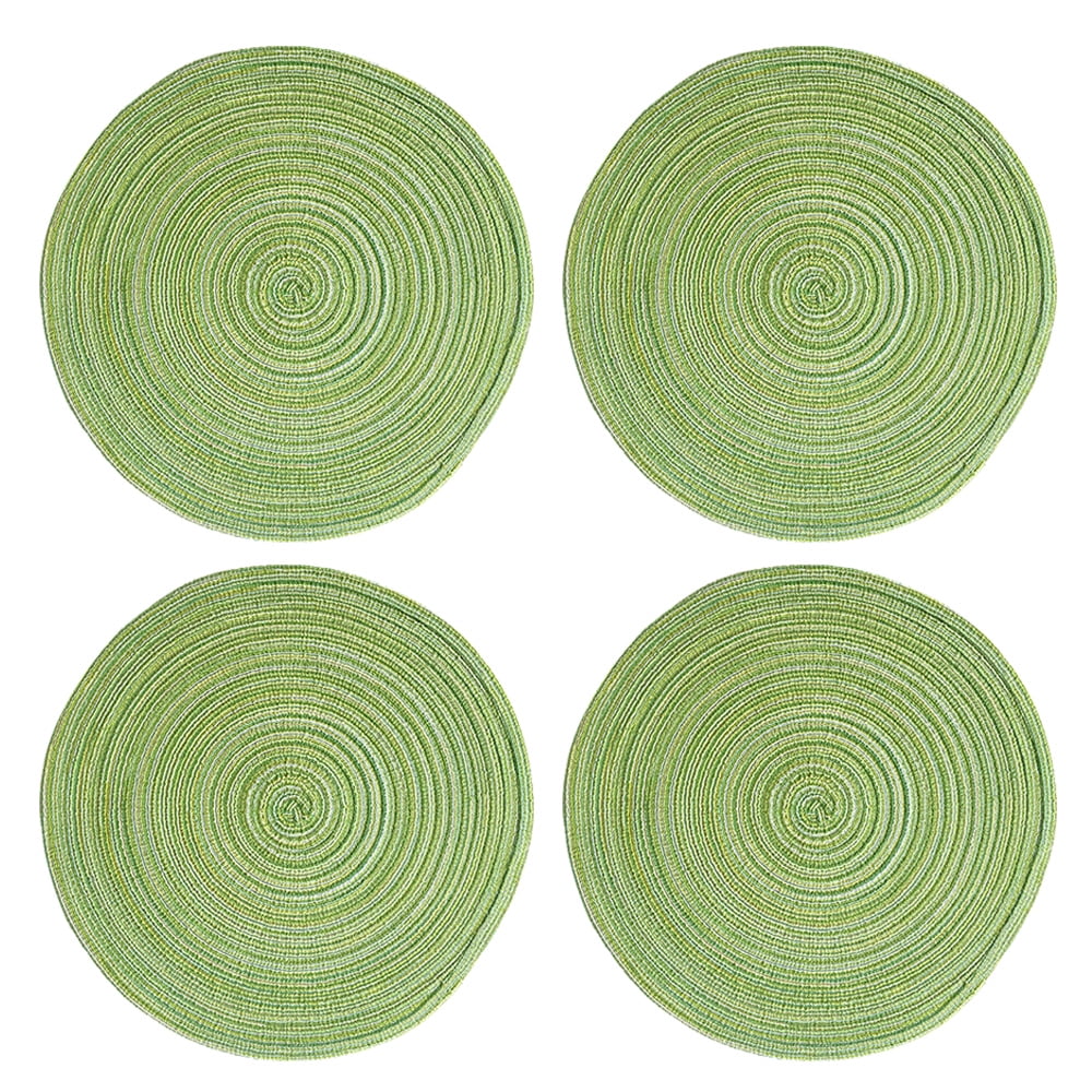 Weave Mat Round Hot Pads for Kitchen Thread Potholders for Hot Dishes ...
