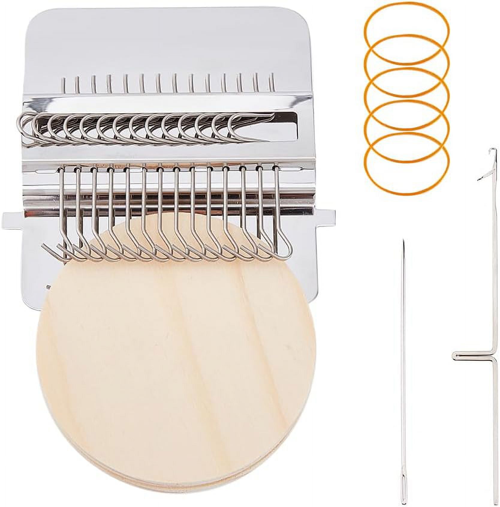Weave Tool Mini Loom Machine Wood Stainless Steel Speed Weave Darning ...
