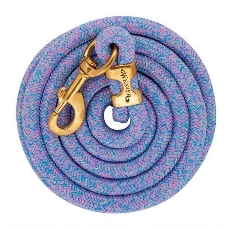 Weaver 10' Mosaic Poly Lead Rope with Bolt Snap, Light Purple/Light ...