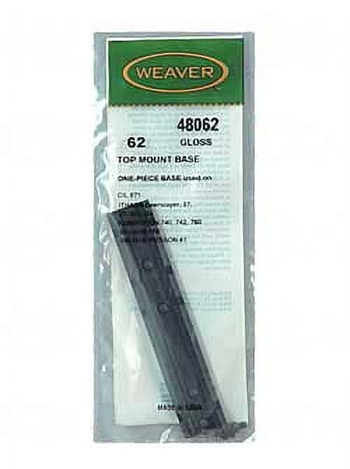 Weaver Detachable Scope Base 62, Fits Remington 740, 742, 760, Savage ...