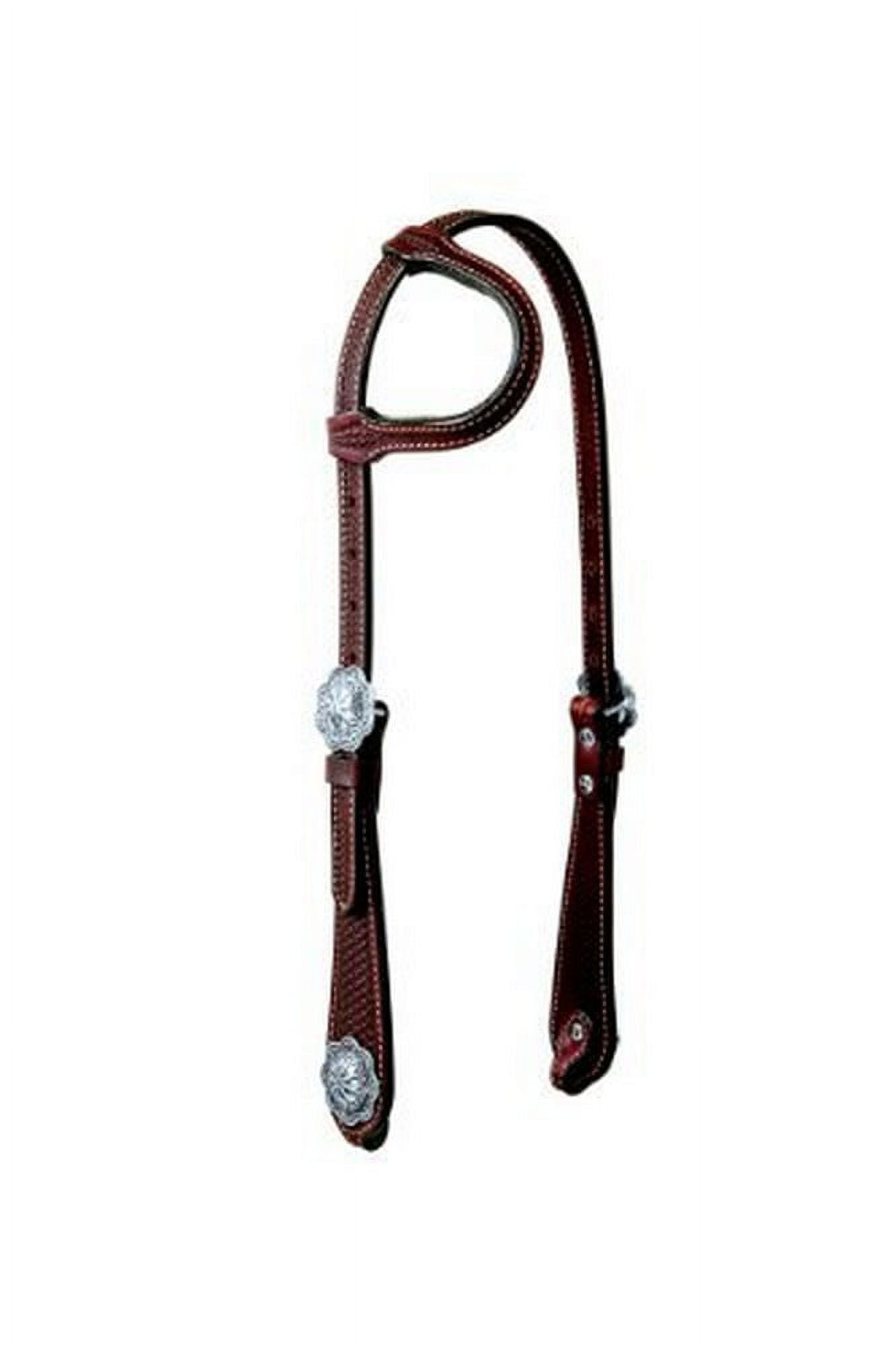 Weaver 10-0428-BR Basin Cowboy One Ear Headstall - Walmart.com