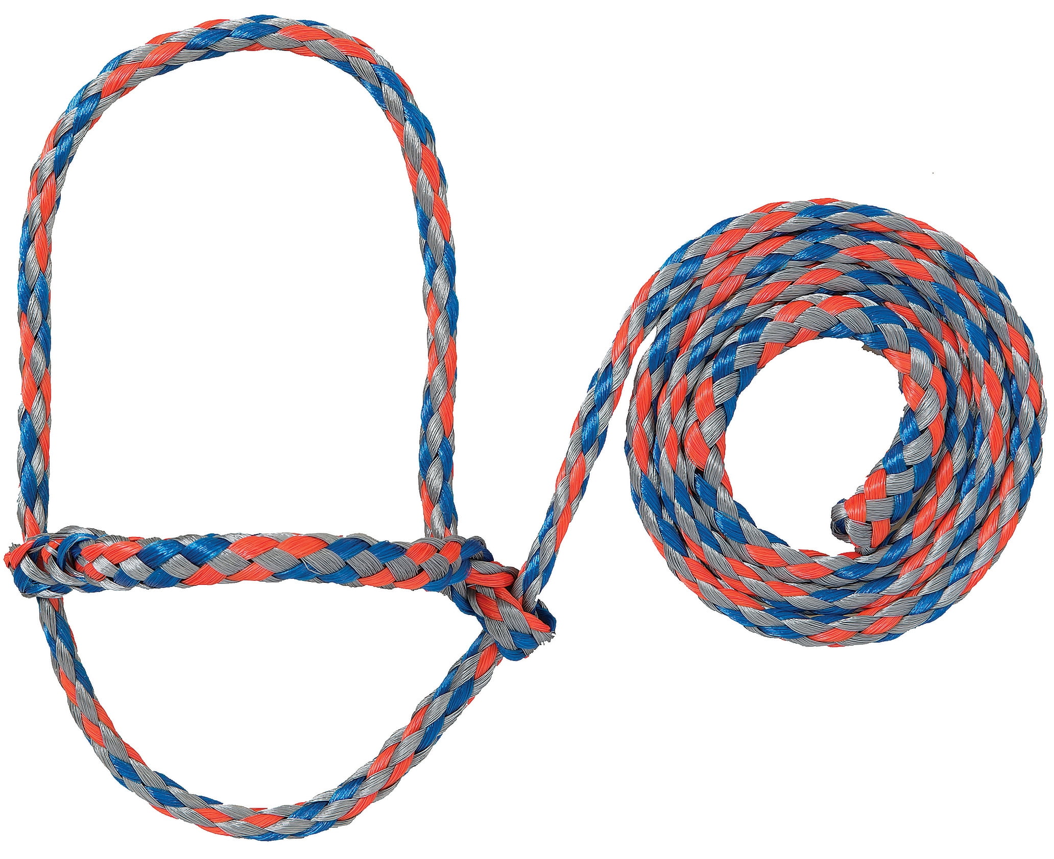 Weaver Leather Livestock Poly Rope Sheep Halter, Blue/Orange/Gray ...