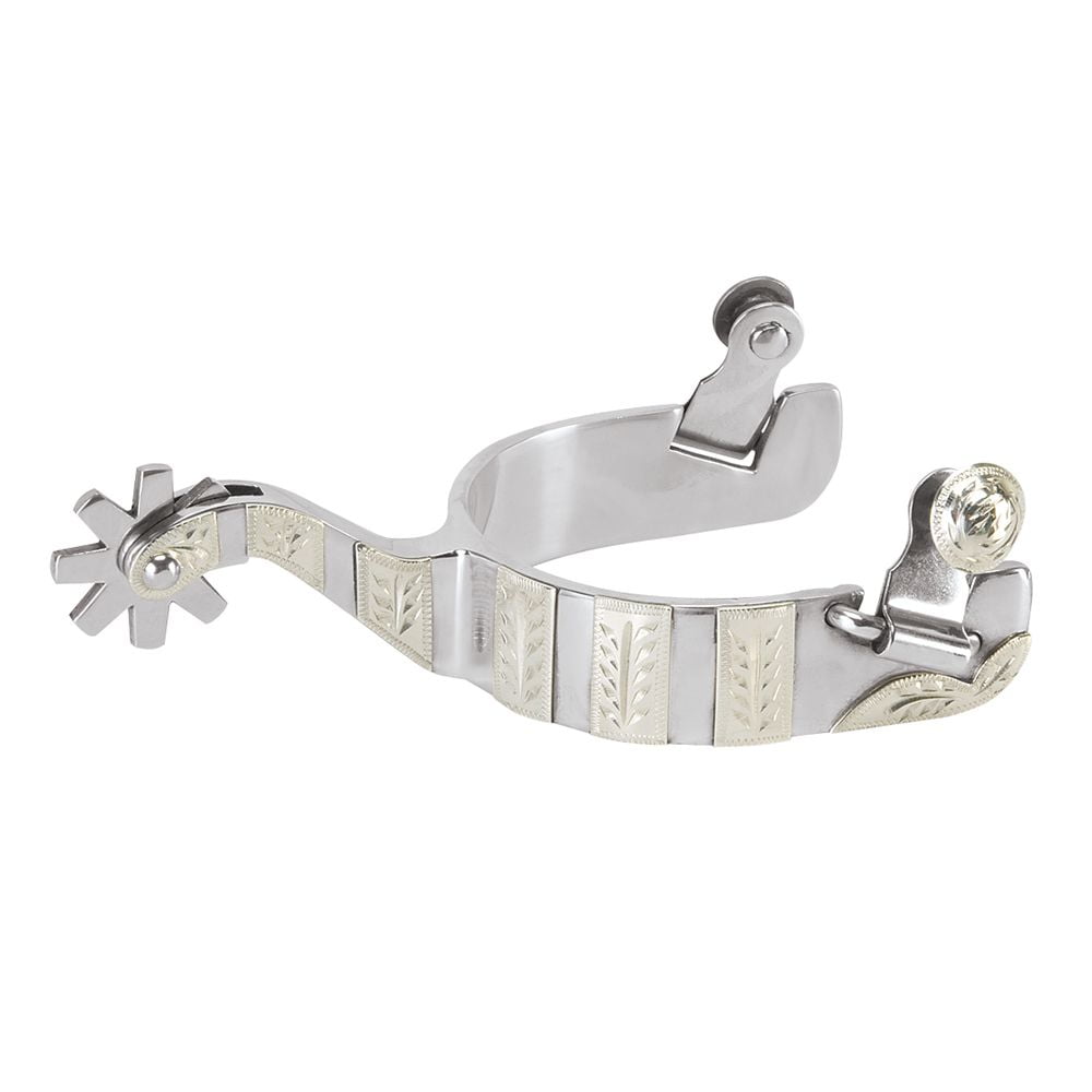 Weaver Leather Mens Engraved German Silver Spur 2` Shan - Walmart.com