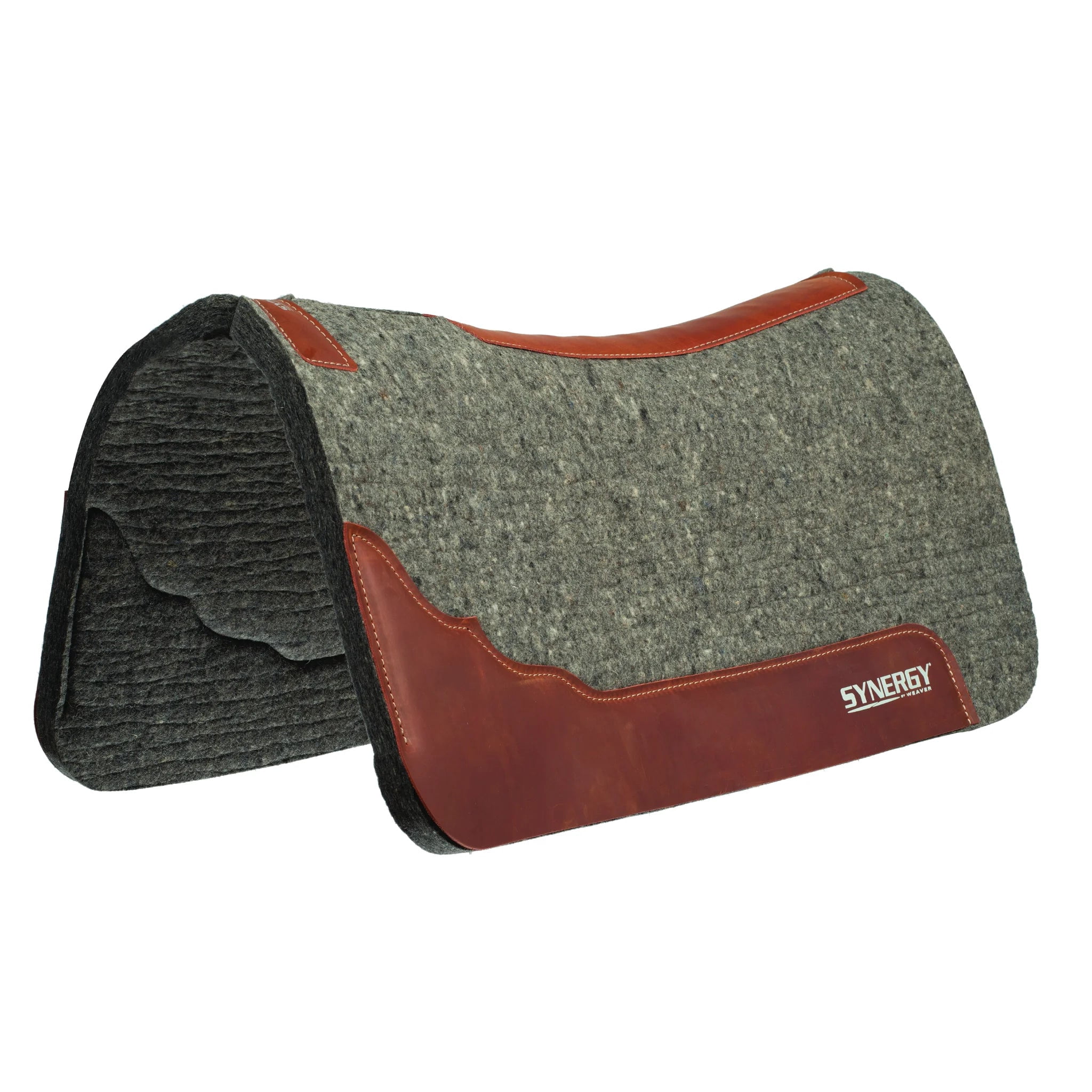 Weaver Synergy Contoured Steam Pressed Merino Wool Western Saddle Pad ...