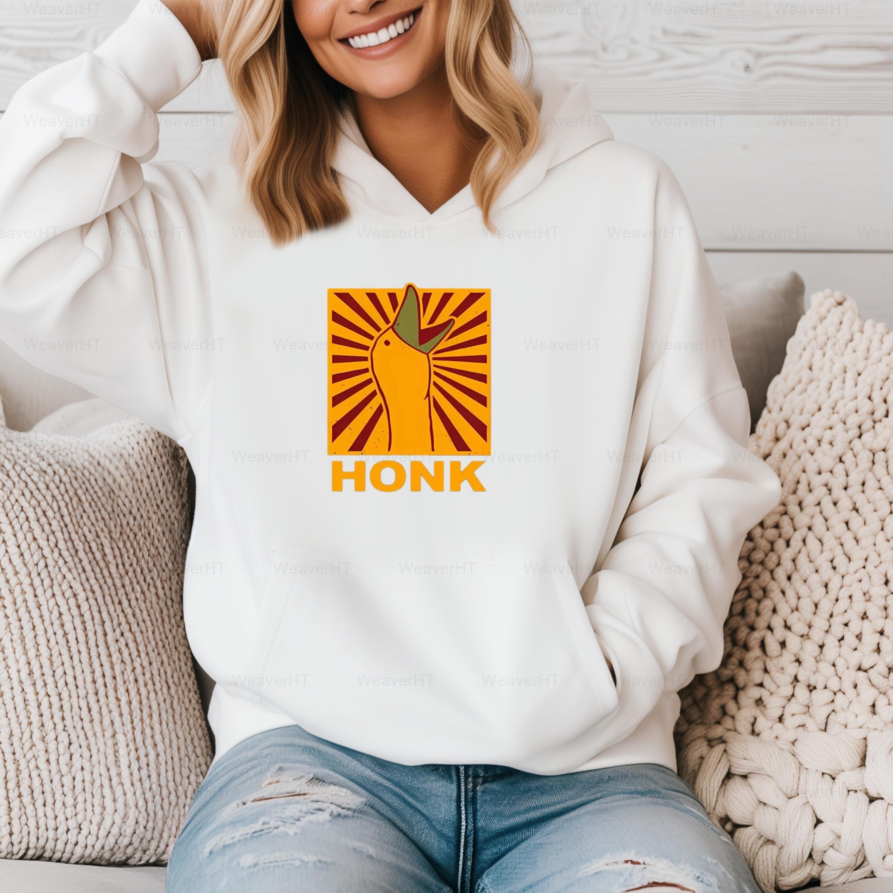 WeaverHT19 Funny Goose Meme HoodieHonk Triggered Peace Was Never Option ...