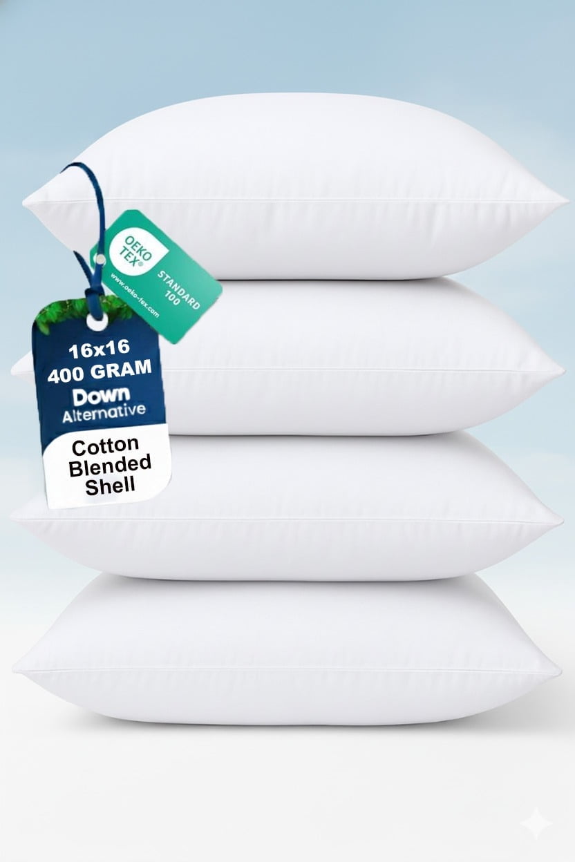 "Weaves & Knits Knits 16"" x 16" Decorative Soft Pillow Inserts for ...
