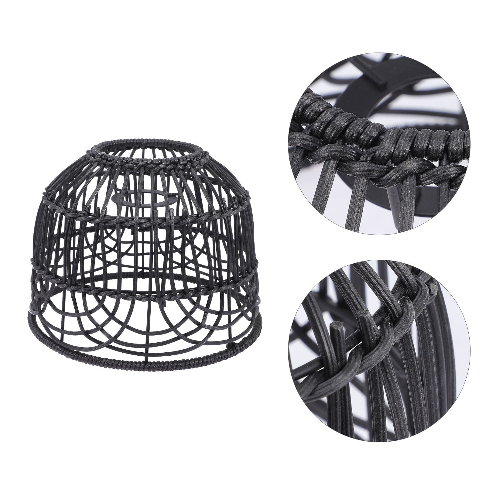 Weaving Lampshade Rattan Lamp Shade Ceiling Lamp Cover Hanging Lamp ...