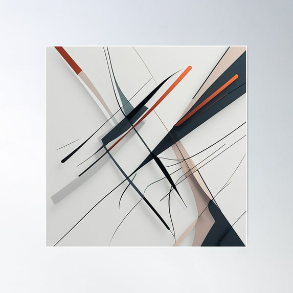 Weaving Lines Poster Wall Art, Modern Wall Decor For Living Room ...